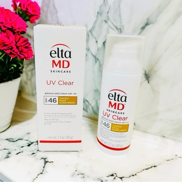 EltaMD | Skincare | Elta Md Uv Clear Tinted Face Sunscreen Spf 46 Transparent Zinc Oxide | Poshmark